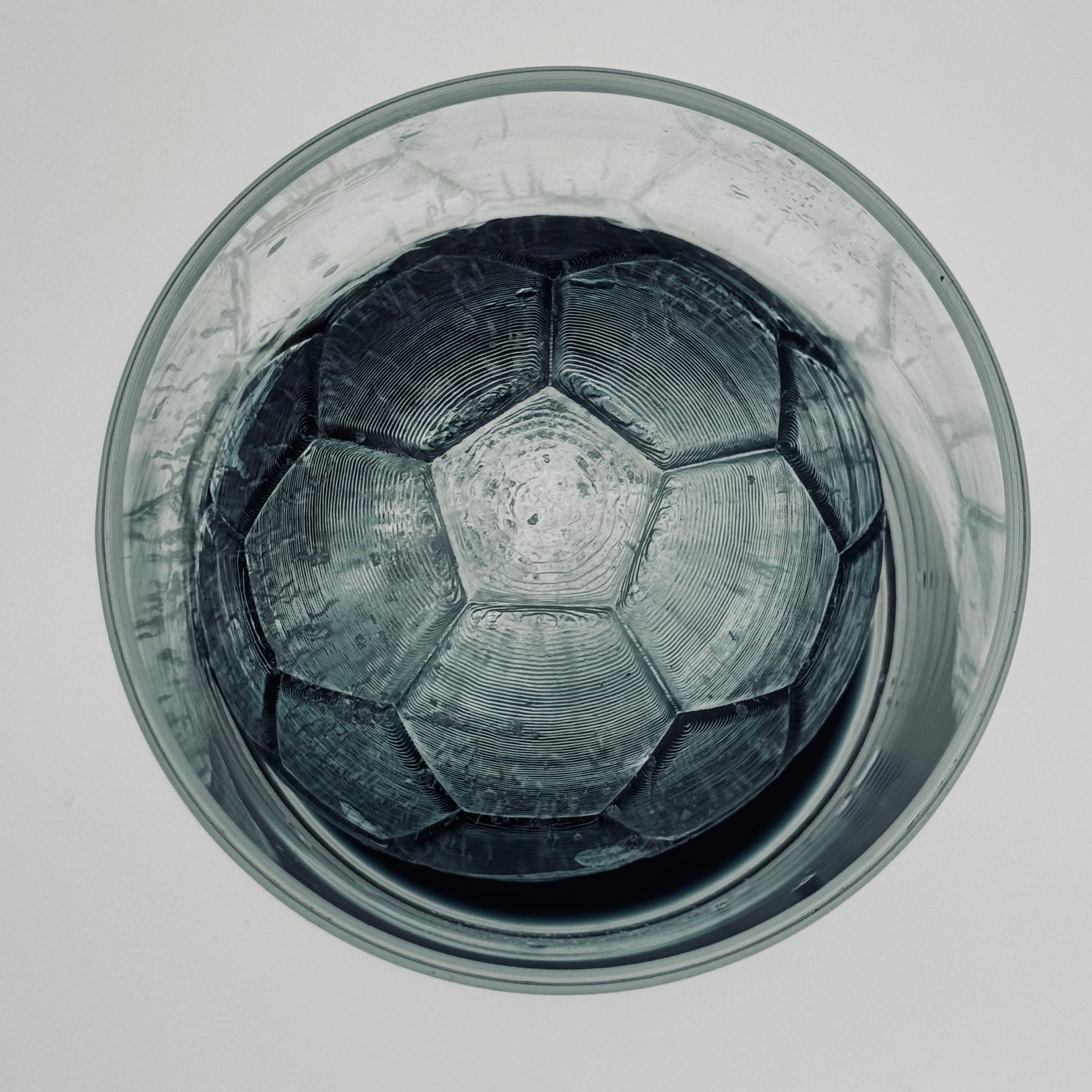 Soccer Ball Ice Tray – Silicone Cocktail Mold for a Frozen 3/4 Sphere ...